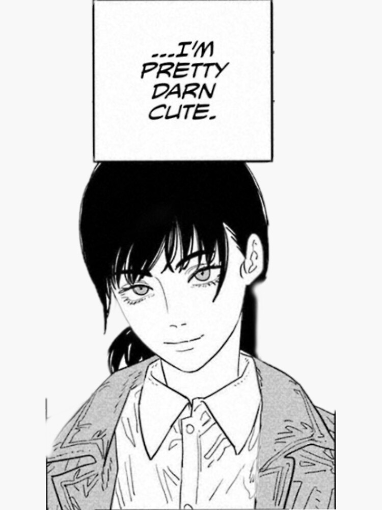 "Asa Chainsaw Man Manga panel" Sticker for Sale by NozomiBows | Redbubble