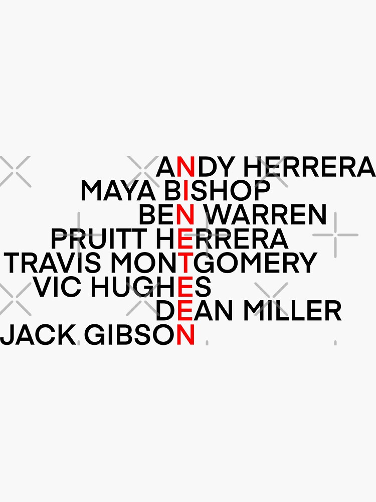 "NINETEEN | Station 19 Firefighters" Sticker for Sale by icantdrawfaces ...