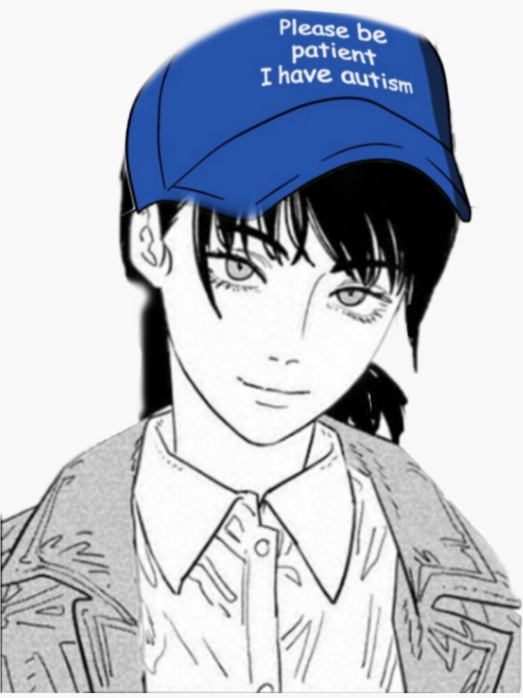 "Asa Autism Chainsaw Man" Sticker for Sale by NozomiBows | Redbubble