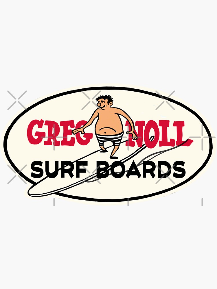 "Greg Noll surfboards vintage surfer " Sticker for Sale by Kludoman ...