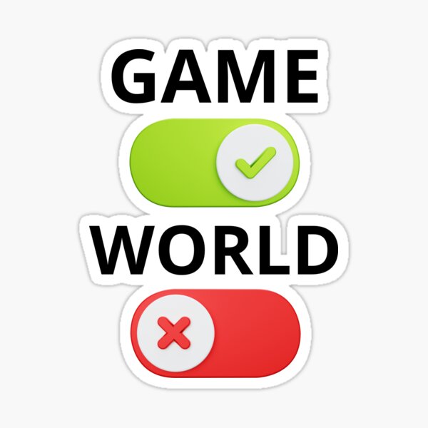 "Typical Gamer Game World Essential" Sticker for Sale by TypicalGamers ...