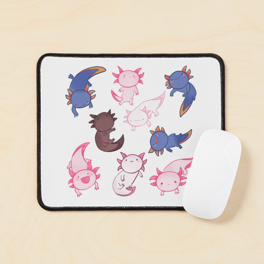 "Cute axolotls pack" Sticker for Sale by Mayarart | Redbubble