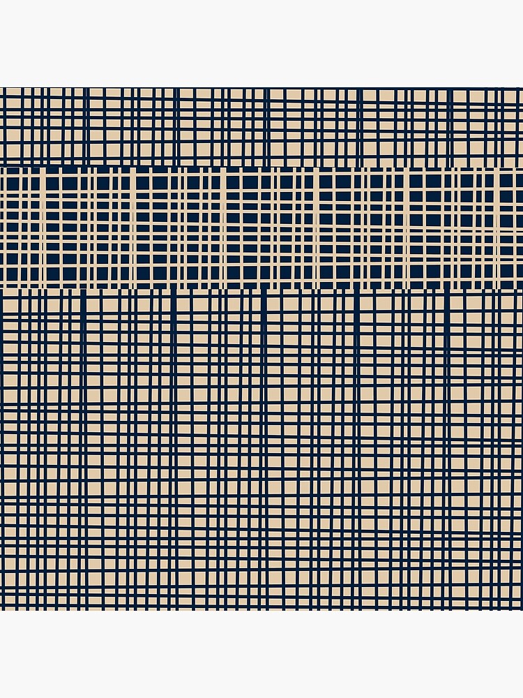 "Mid Century Modern Woven Line Pattern in Mid Mod Navy Blue and Beige ...