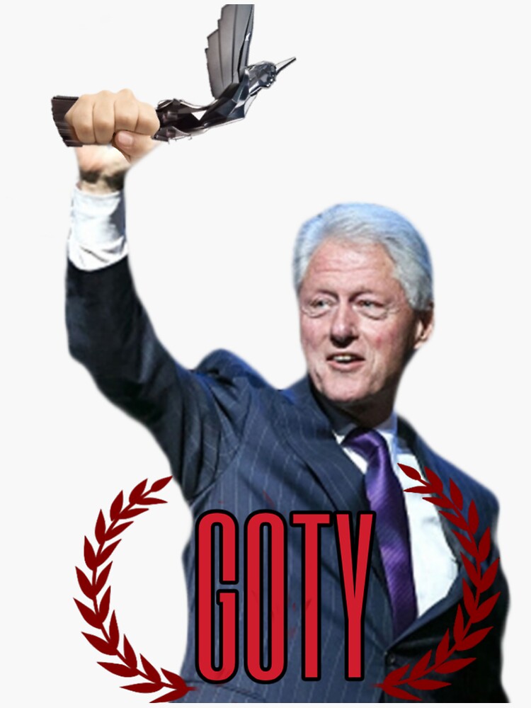 "Bill Clinton Game of the year 2022" Sticker for Sale by NozomiBows ...