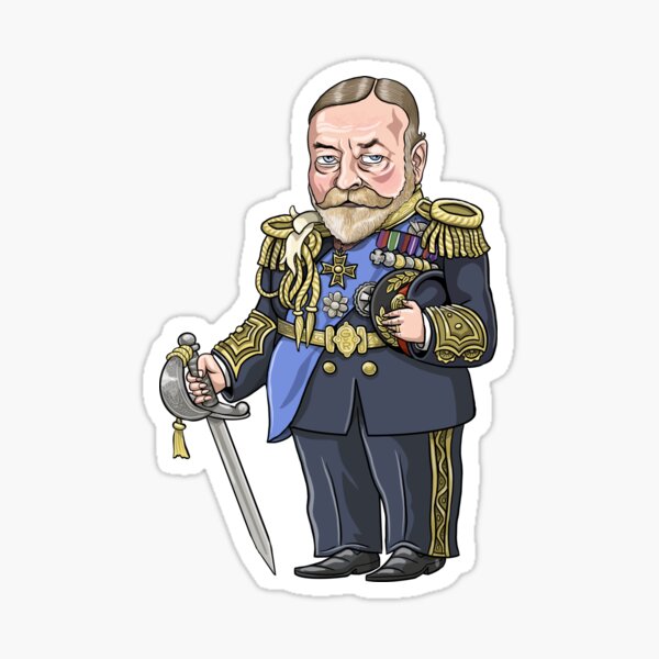 "King George V" Sticker for Sale by MacKaycartoons | Redbubble