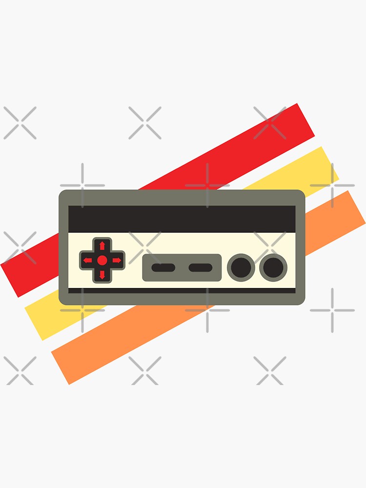 "Typical Gamer Retro Console Gamer Essential" Sticker for Sale by ...