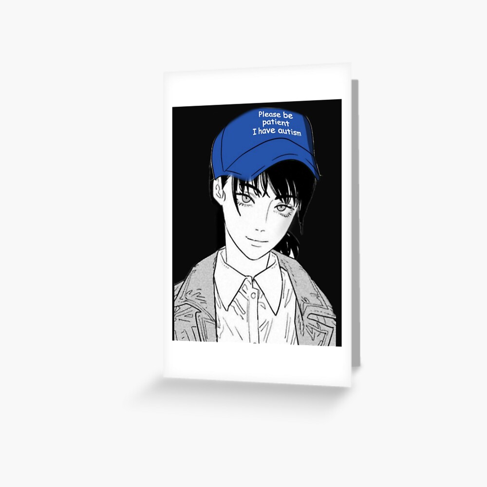"Asa Autism Chainsaw Man" Greeting Card for Sale by NozomiBows | Redbubble