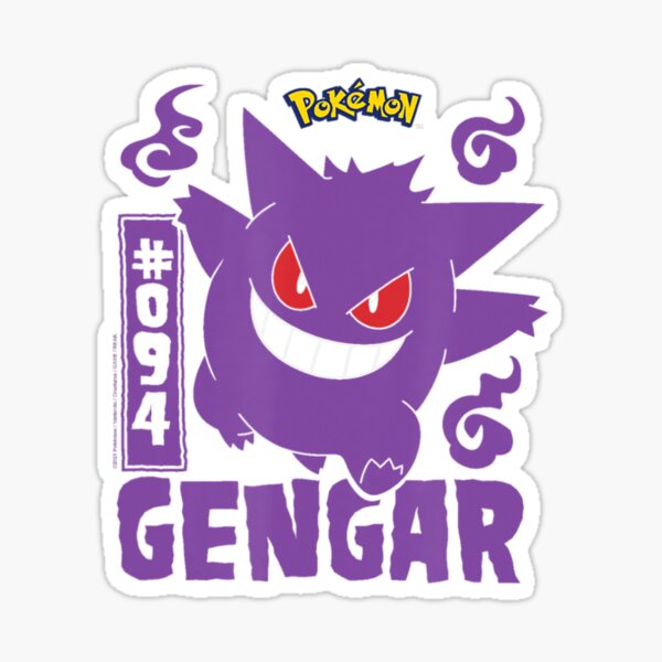 "Pokémon Gengar" Sticker for Sale by grimescervanddg | Redbubble