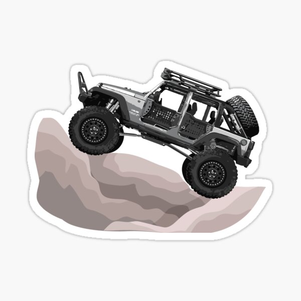 "extreme offroad jeep | offroad jeep two" Sticker for Sale by themagics ...