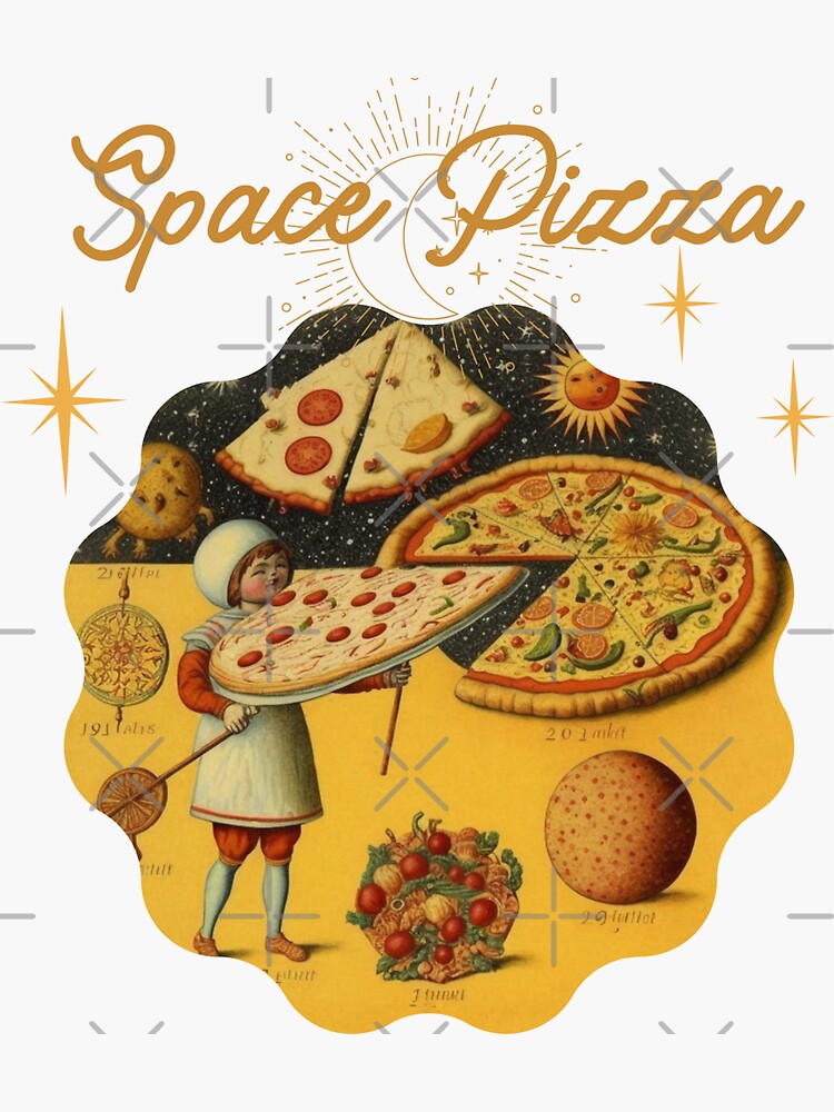 "Fantasy on the theme of Pizza in space Vintage comics Space Pizza ...