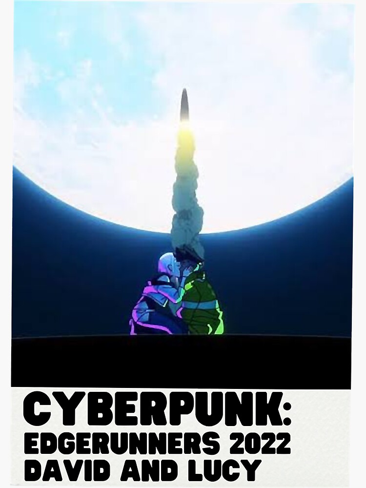 "Cyberpunk Edgerunners moon, cyberpunk Edgerunners Lucy" Sticker for ...
