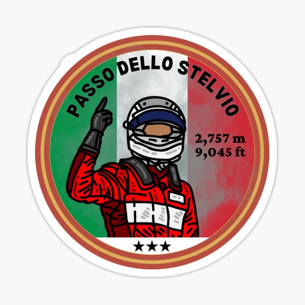 "Passo Dello Stelvio" Sticker for Sale by Dalway | Redbubble