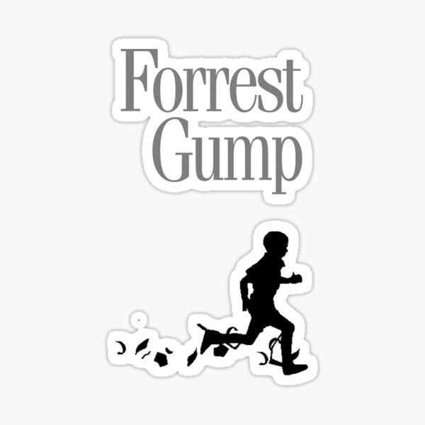 "Run Forrest Run!" Sticker for Sale by athyabm | Redbubble