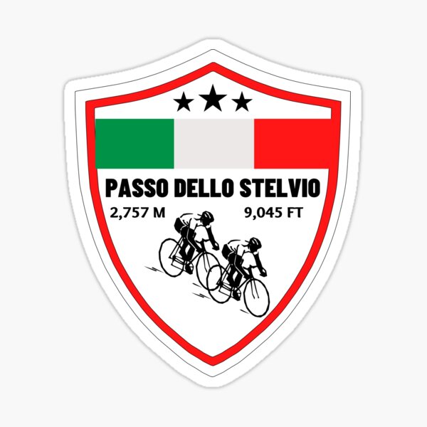 "Passo Dello Stelvio 1" Sticker for Sale by Dalway | Redbubble