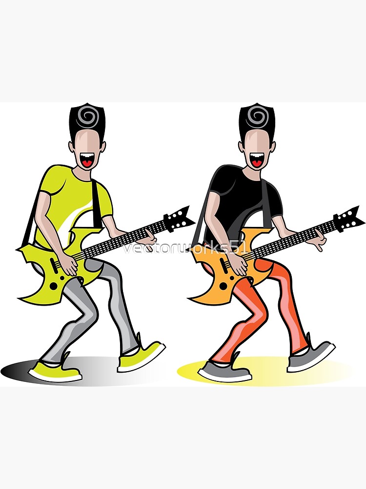 "RockStar Cartoon" Art Print by vectorworks51 | Redbubble