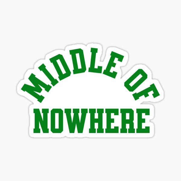 "Middle of Nowhere - Outdoors Logo" Sticker for Sale by DKJY-Designs ...
