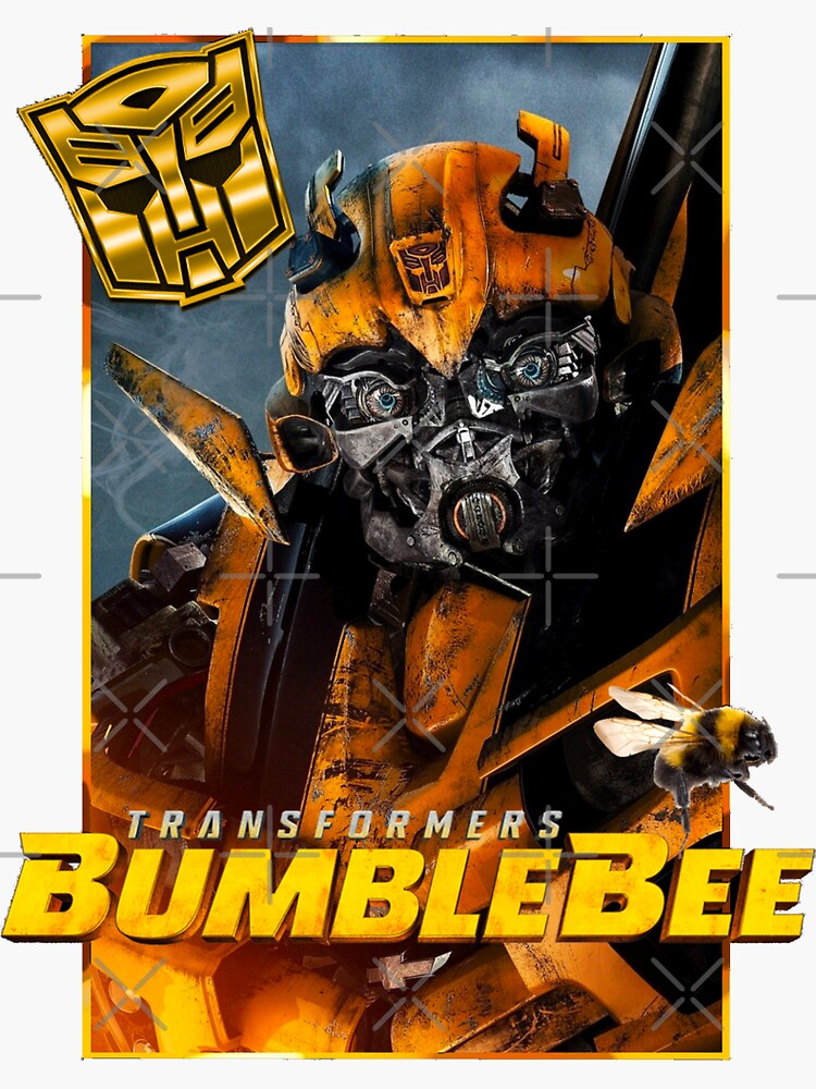 "Bumblebee rustic sticker" Sticker for Sale by Sansahota | Redbubble