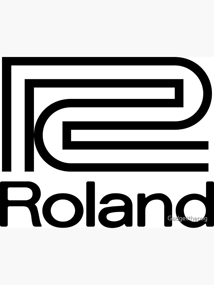 "Roland Logo" Poster for Sale by Gadgetthepug | Redbubble