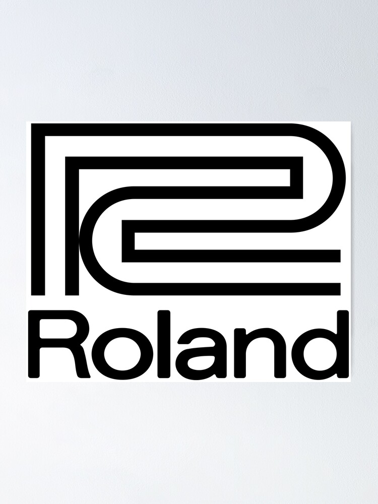 "Roland Logo" Poster for Sale by Gadgetthepug | Redbubble