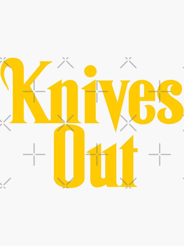 "Knives Out" Sticker for Sale by 666scumbag | Redbubble