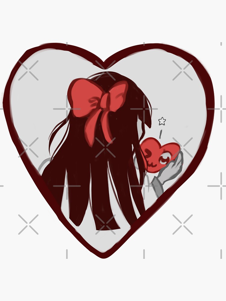 "Pop team epic pipimi holding popuko heart" Sticker for Sale by ...