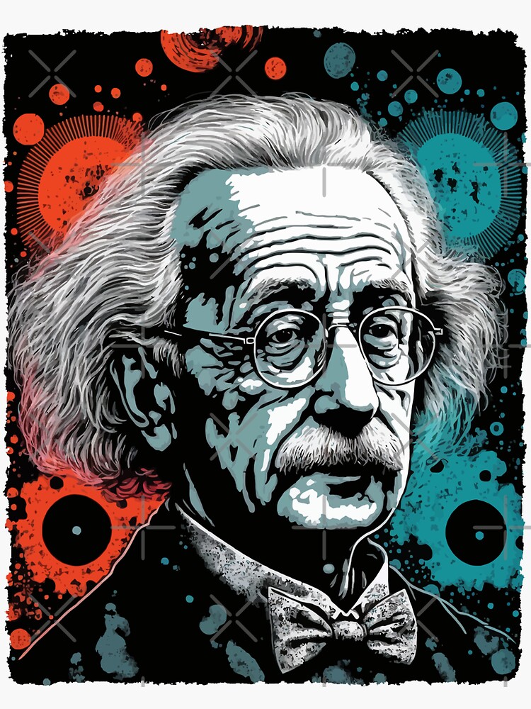 " Albert Einstein Modern Abstract Portrait | Alber Einstein Physics ...