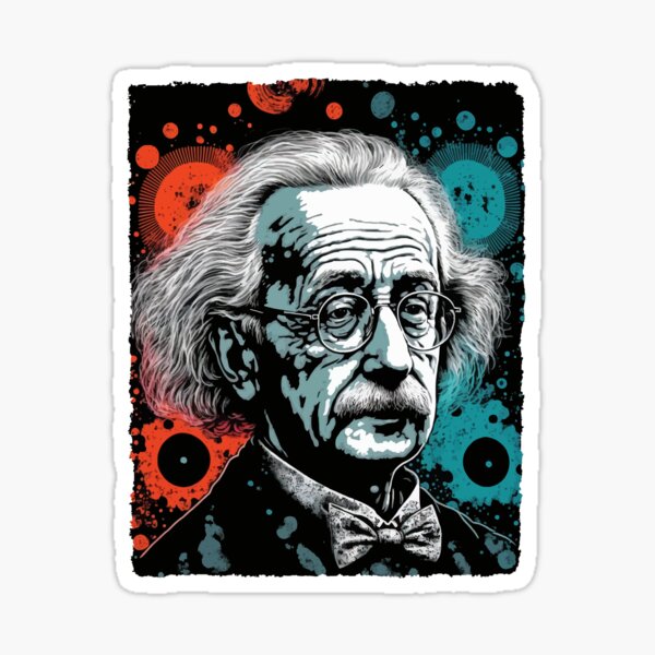 " Albert Einstein Modern Abstract Portrait | Alber Einstein Physics ...