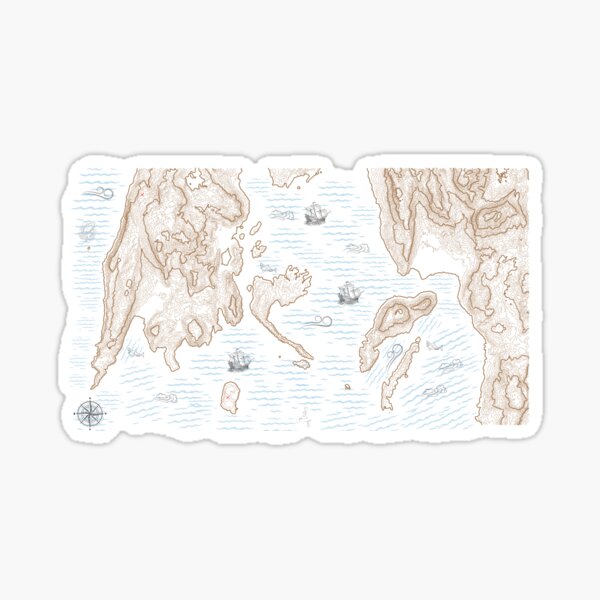"treasure map" Sticker for Sale by tanucel | Redbubble