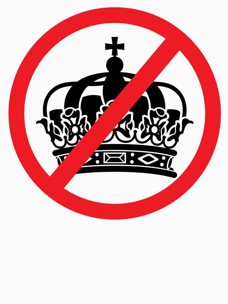 "anti monarchy 01 " T-shirt for Sale by maximilian15 | Redbubble ...