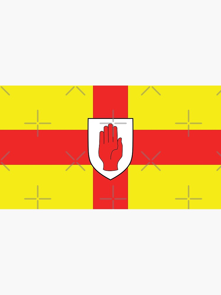 "Flag of Ulster, Red Hand Flag of Ulster" Poster for Sale by ...