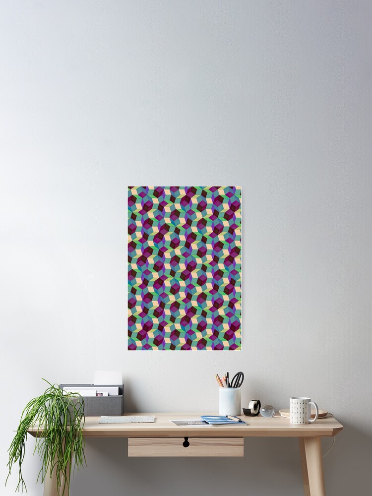 "Colorful Penrose Tiling" Poster for Sale by Ivana-B | Redbubble