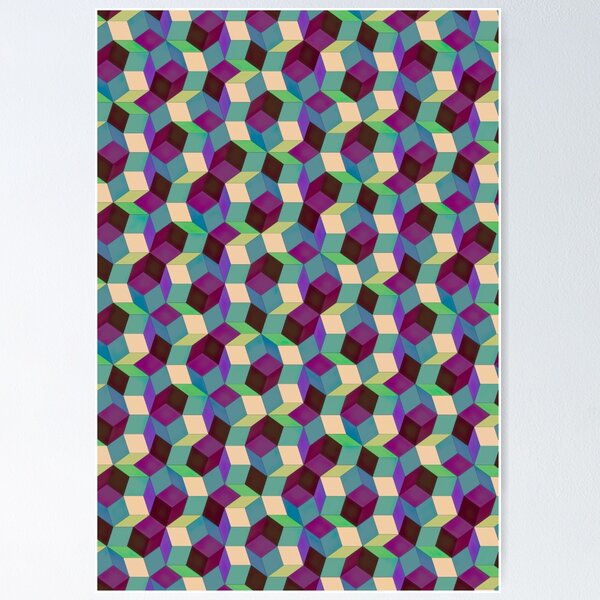 "Colorful Penrose Tiling" Poster for Sale by Ivana-B | Redbubble