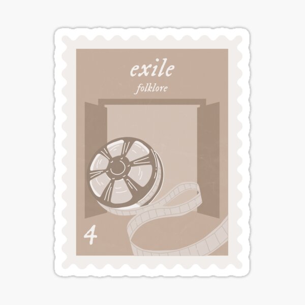"Exile: Taylor Swift Folklore" Sticker for Sale by brennaduffy22 ...