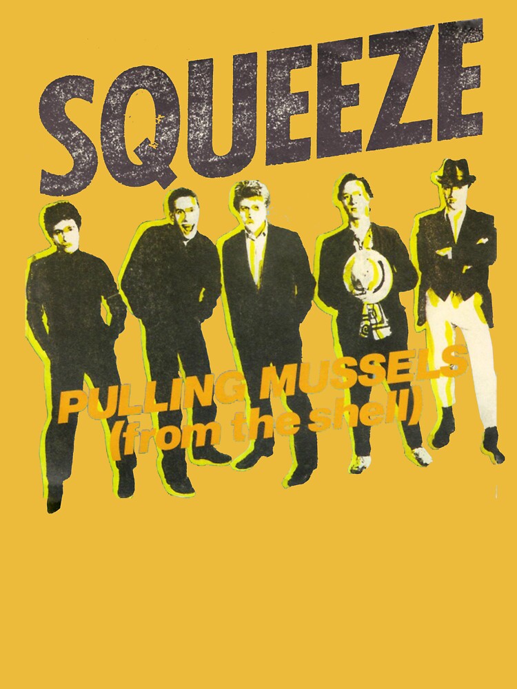 "Squeeze Rock band Pulling Mussels English rock 1970s" T-shirt for Sale ...