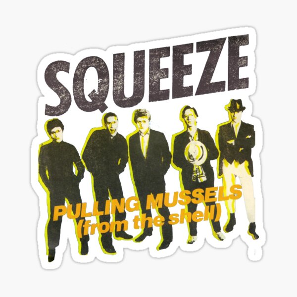 "Squeeze Rock band Pulling Mussels English rock 1970s" Sticker for Sale ...