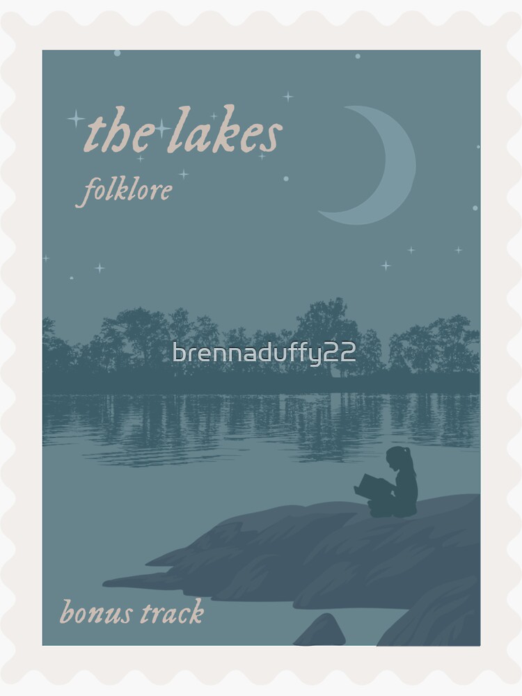 "The Lakes: Taylor Swift Folklore" Sticker for Sale by brennaduffy22 ...