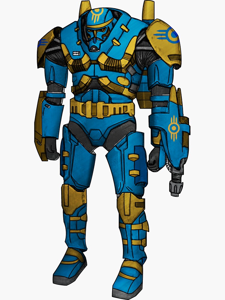 "Blaze Trooper - Vault-Tec" Sticker for Sale by Blood-Kaminoan | Redbubble