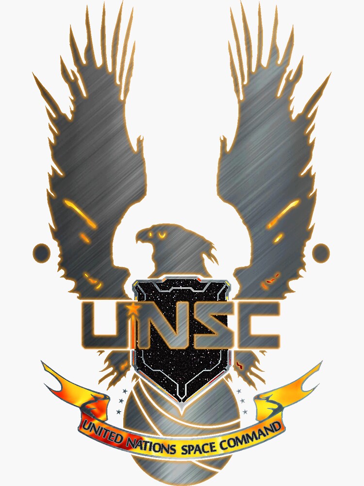 "UNSC Emblem Fire Marked Badge" Sticker for Sale by Blood-Kaminoan ...
