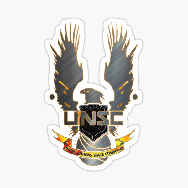 "UNSC Emblem Fire Marked Badge" Sticker for Sale by Blood-Kaminoan ...