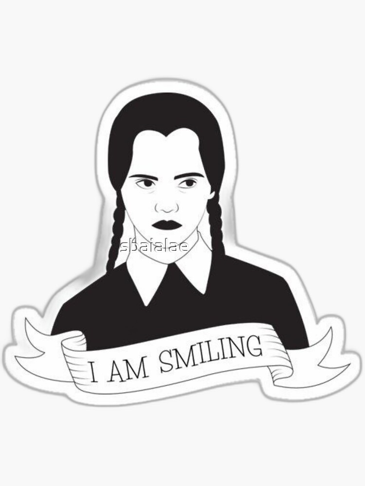 "Wednesday Addams Sticker" Sticker for Sale by Sbaialae | Redbubble