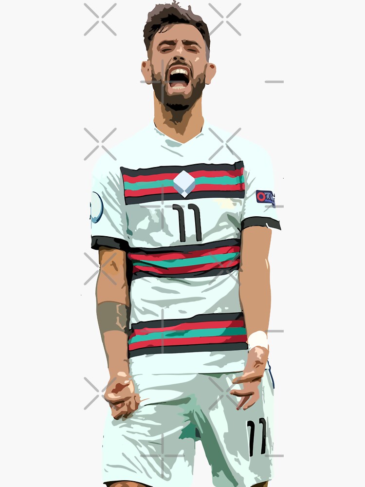 "Bruno Fernandes" Sticker for Sale by raffrasta | Redbubble