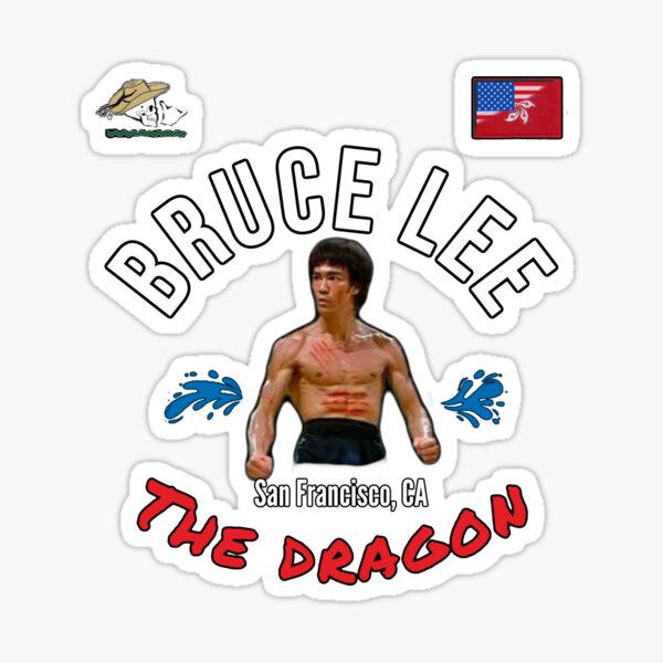 "Right Origins Bruce Lee" Sticker for Sale by MexUsaCultura | Redbubble