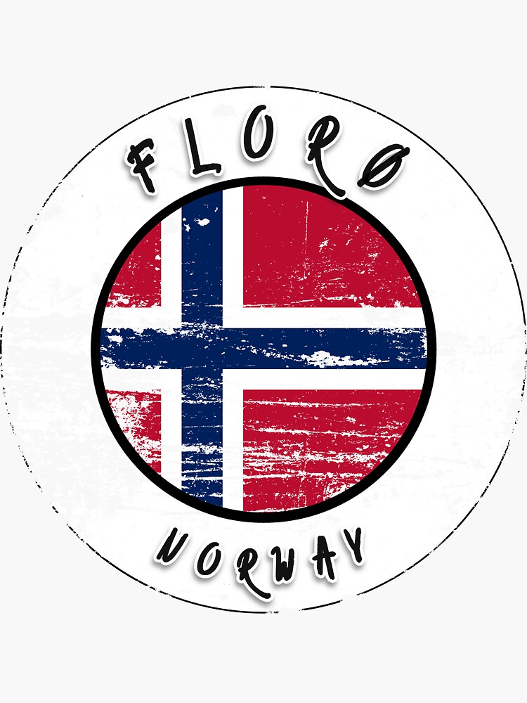 "Florø (Floro) Norway Vintage" Sticker for Sale by TravelPenguin ...
