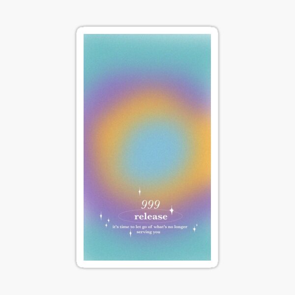 "999 - Release" Sticker for Sale by moonsugarspice | Redbubble