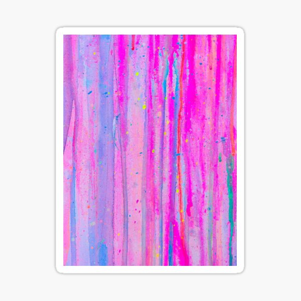"Pink Dripping Dream" Sticker for Sale by ArtbyLaurenLiz | Redbubble