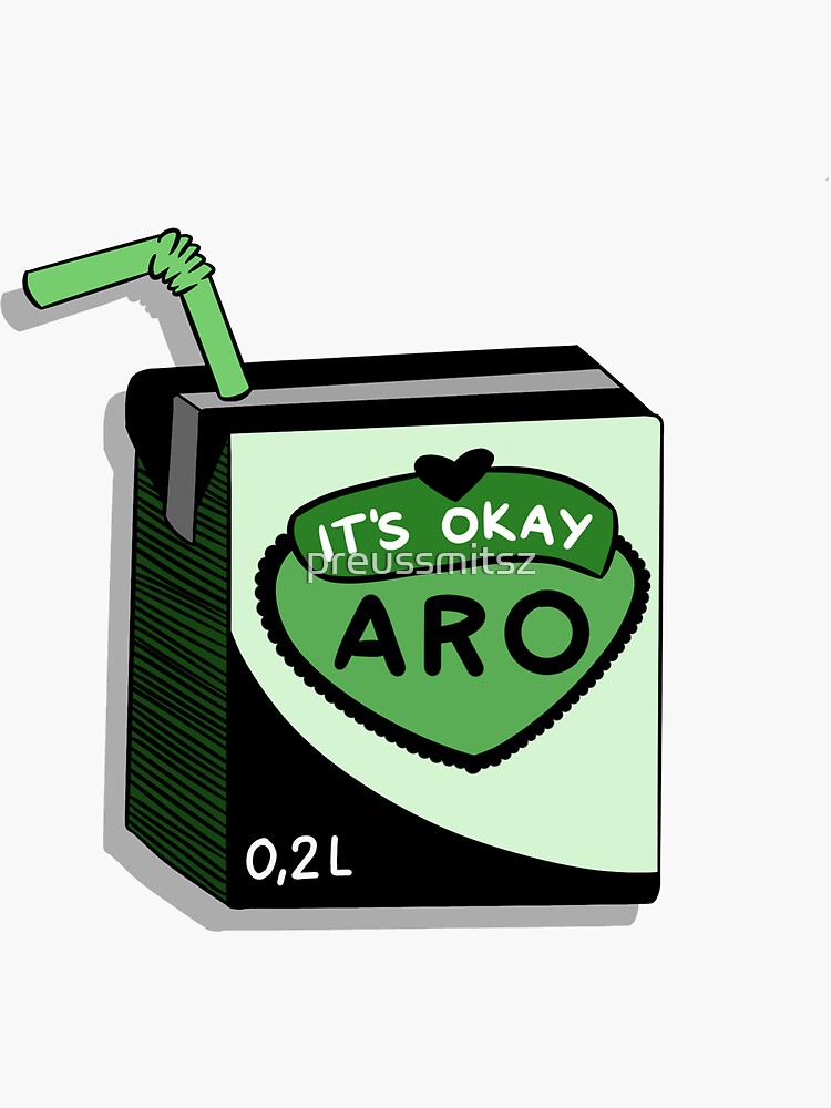 "aromantic pride drink packet stickers" Sticker for Sale by preussmitsz ...