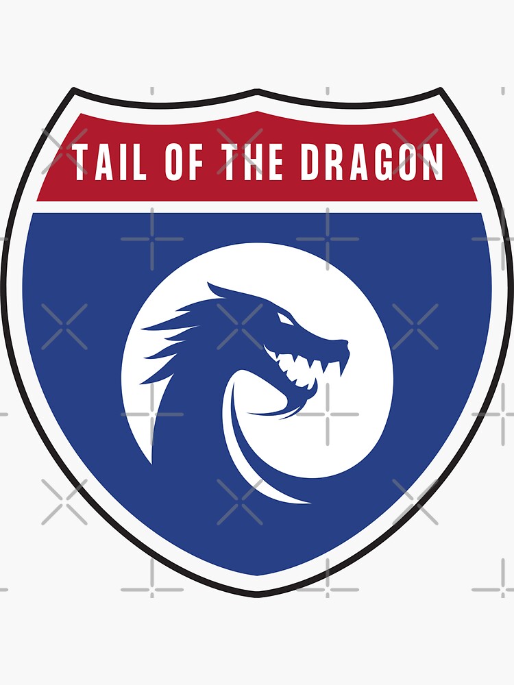 "Tail Of The Dragon ..2" Sticker for Sale by Dalway | Redbubble