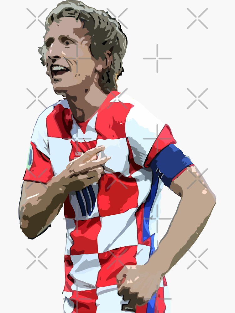 "Luka modric" Sticker for Sale by raffrasta | Redbubble