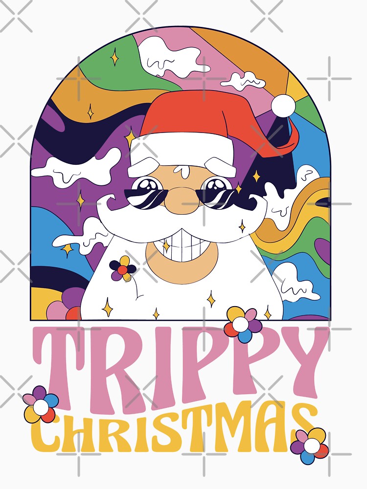 "Funny Trippy Retro Santa - Christmas 2022 2023" T-shirt for Sale by ...