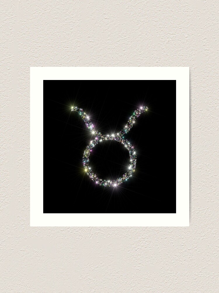 Lámina artística «Símbolo del signo del zodiaco Tauro (toro) compuesto ...